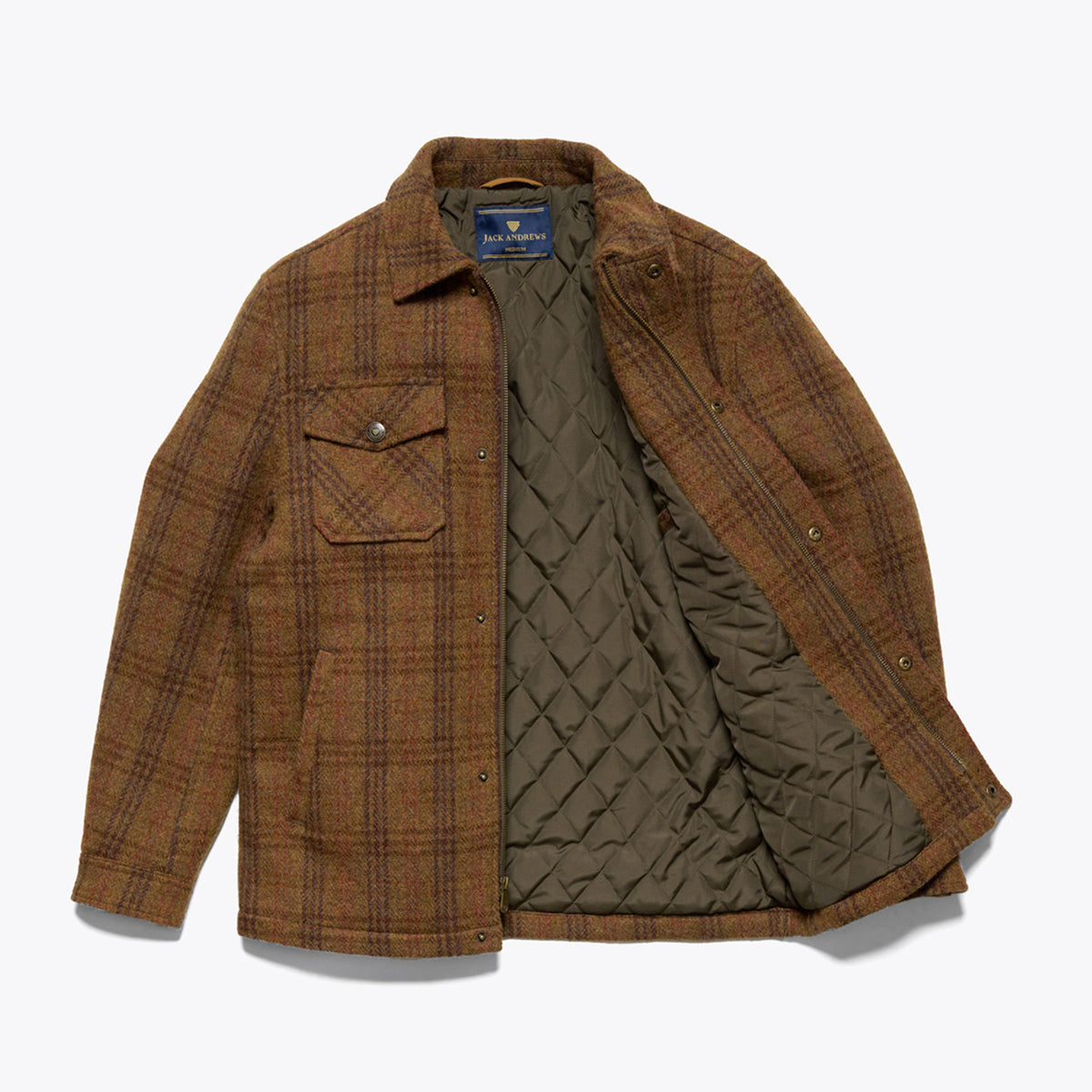 Men's Plaid Wool Jacket: Aberdeen Wool Jacket | Jack Andrews