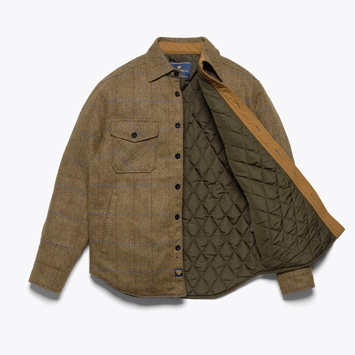 Men's Plaid Wool Shirt: Aberdeen Wool Twill Shirt Jacket | Jack Andrews