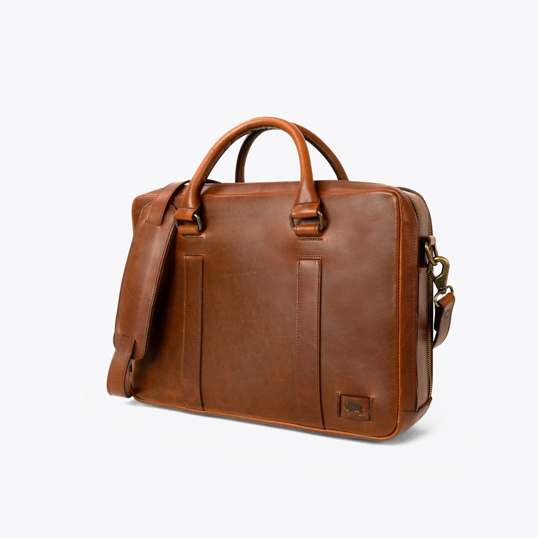 Men's Luxury Briefcase (Elderwood Brown) | Jack Andrews/